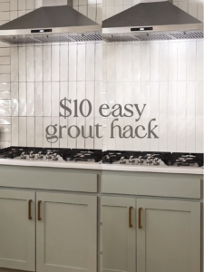 Inexpensive Grout DIY to Brighten Dark Grout