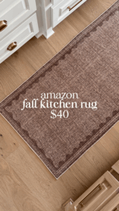 My $40 Fall Kitchen Rug
